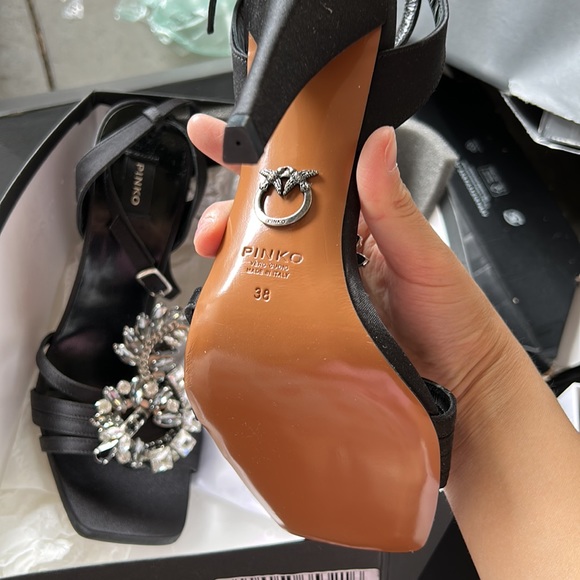 Pinko | Shoes | Pinko Sooo Nice Crystal Paganini Heels Made In Italy ...